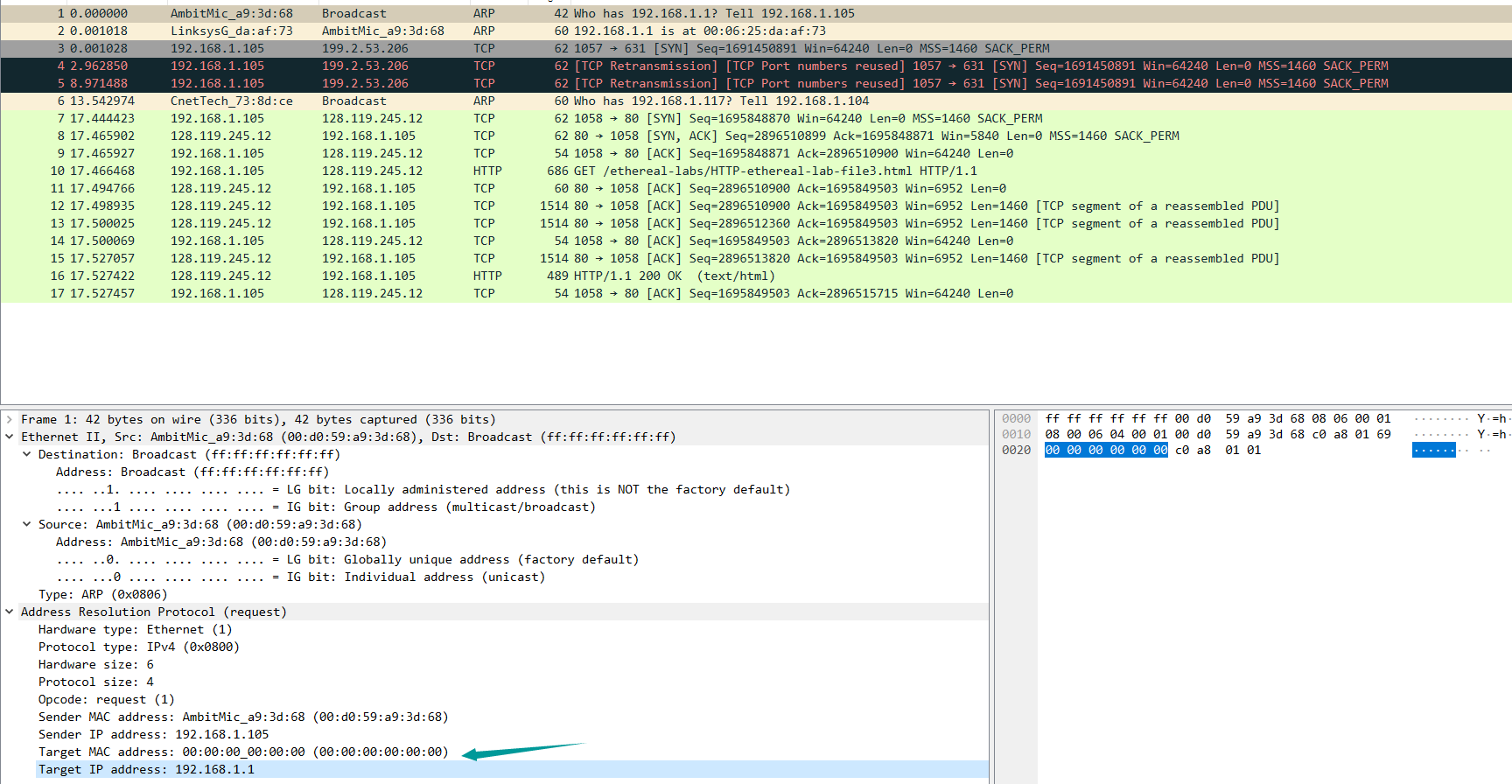 计算机自顶向下Wireshark实验ARP部分 - GCFBLOG:live a poetic life