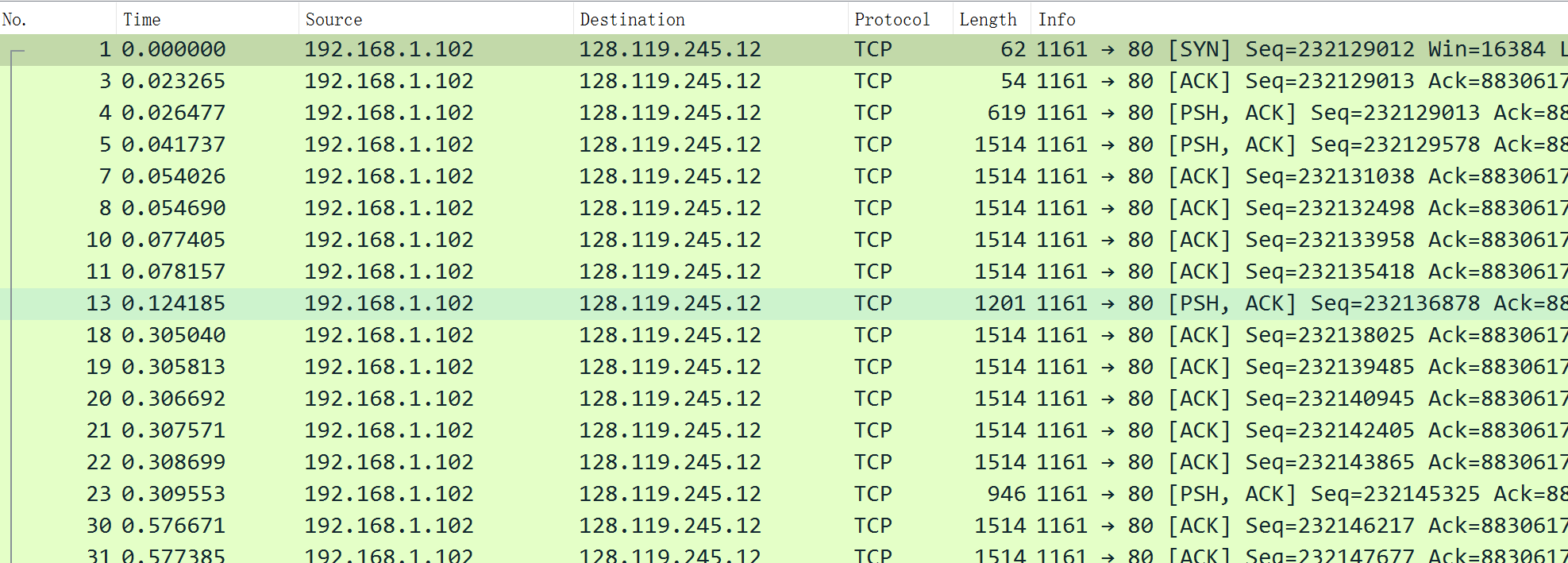 计算机自顶向下wireshark实验tcp部分 Gcfblog Live A Poetic Life